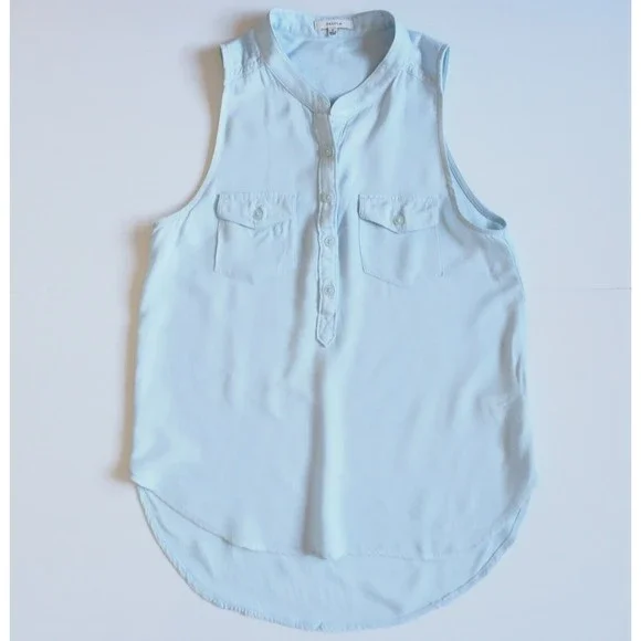 Talula | Tops | Aritzia Talula Sleeveless Button Detail Shirt Blouse ...